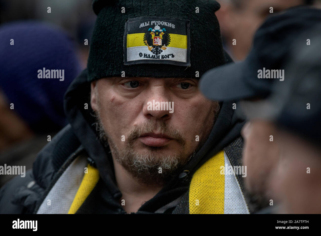 Moscow, Russia. 4th of November, 2019 Participants attend nationalist ...