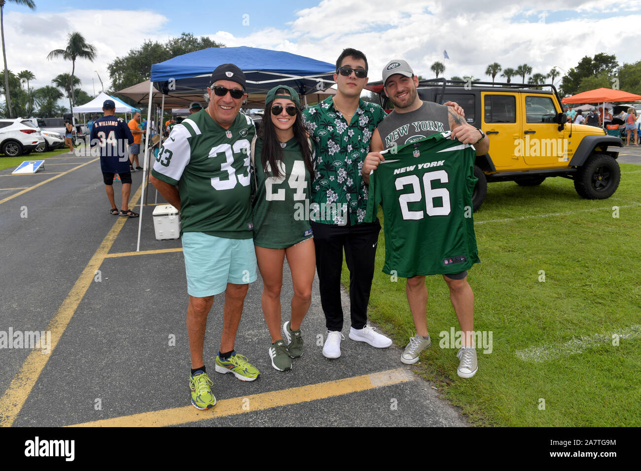 MIAMI, FLORIDA - NOVEMBER 03: New York Jets Fans Party Prior to away ...