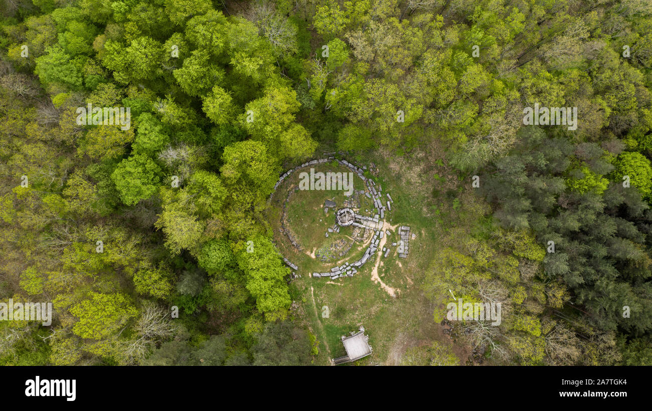 The mound necropolis in Mishkova niva locality in Strandja mountain ...