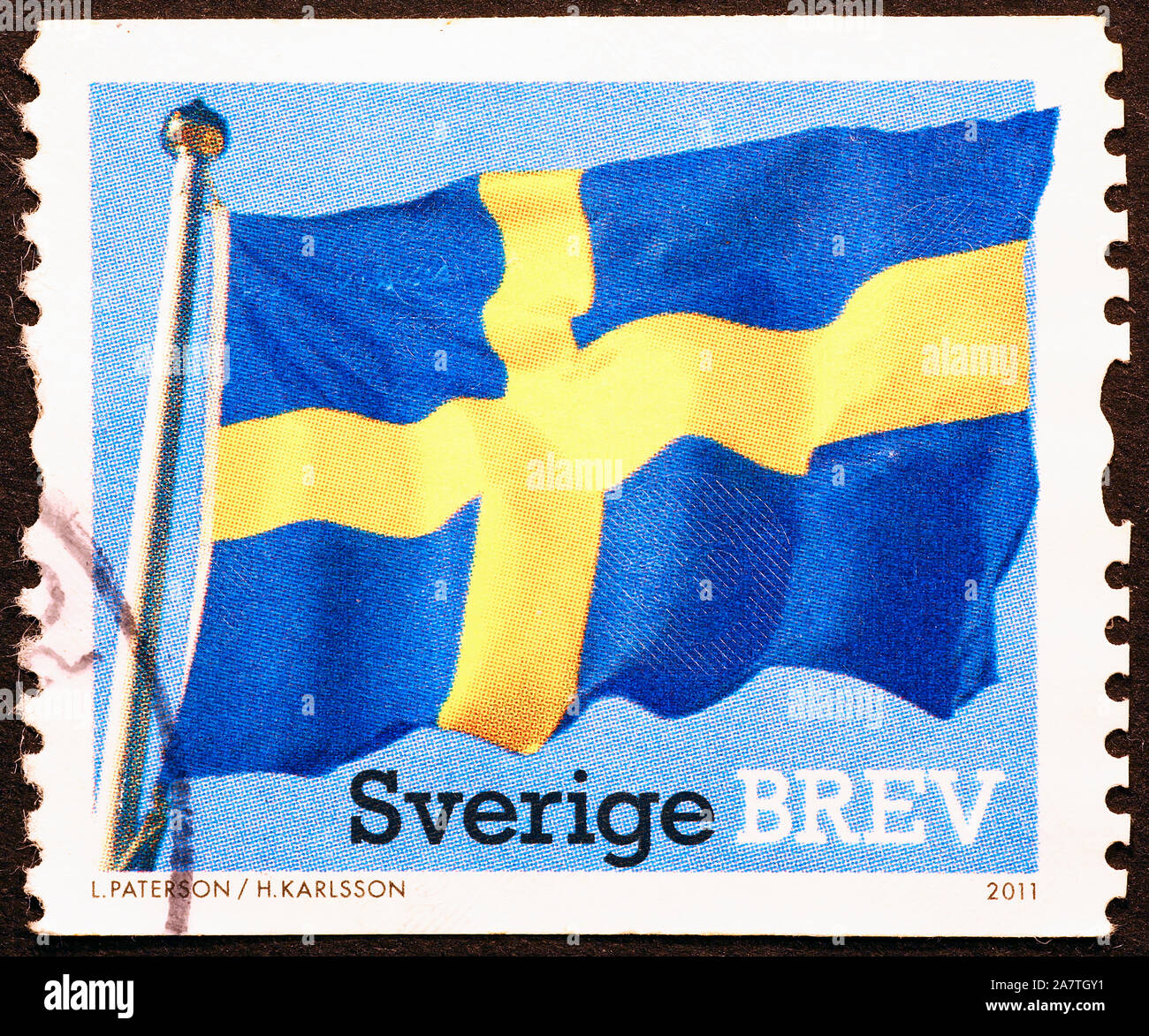 Sweden Postage Stamp High Resolution Stock Photography and Images - Alamy