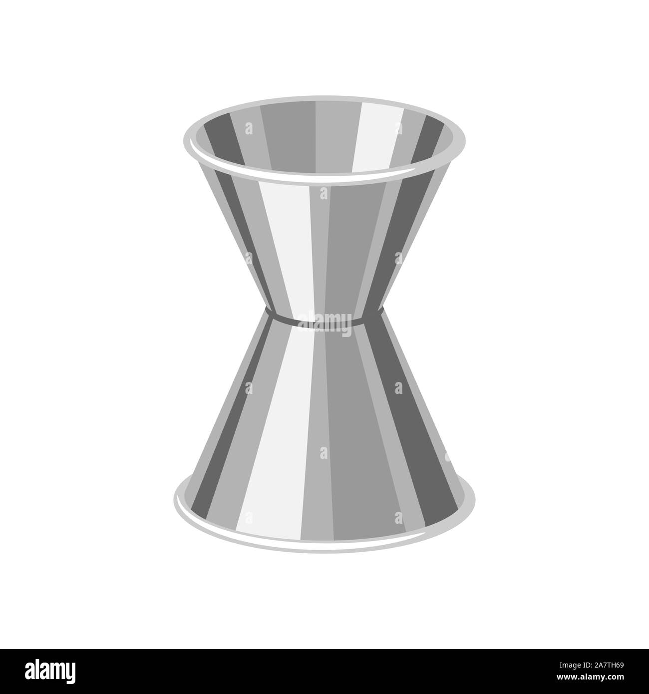 Cocktail jigger illustration Black and White Stock Photos & Images - Alamy