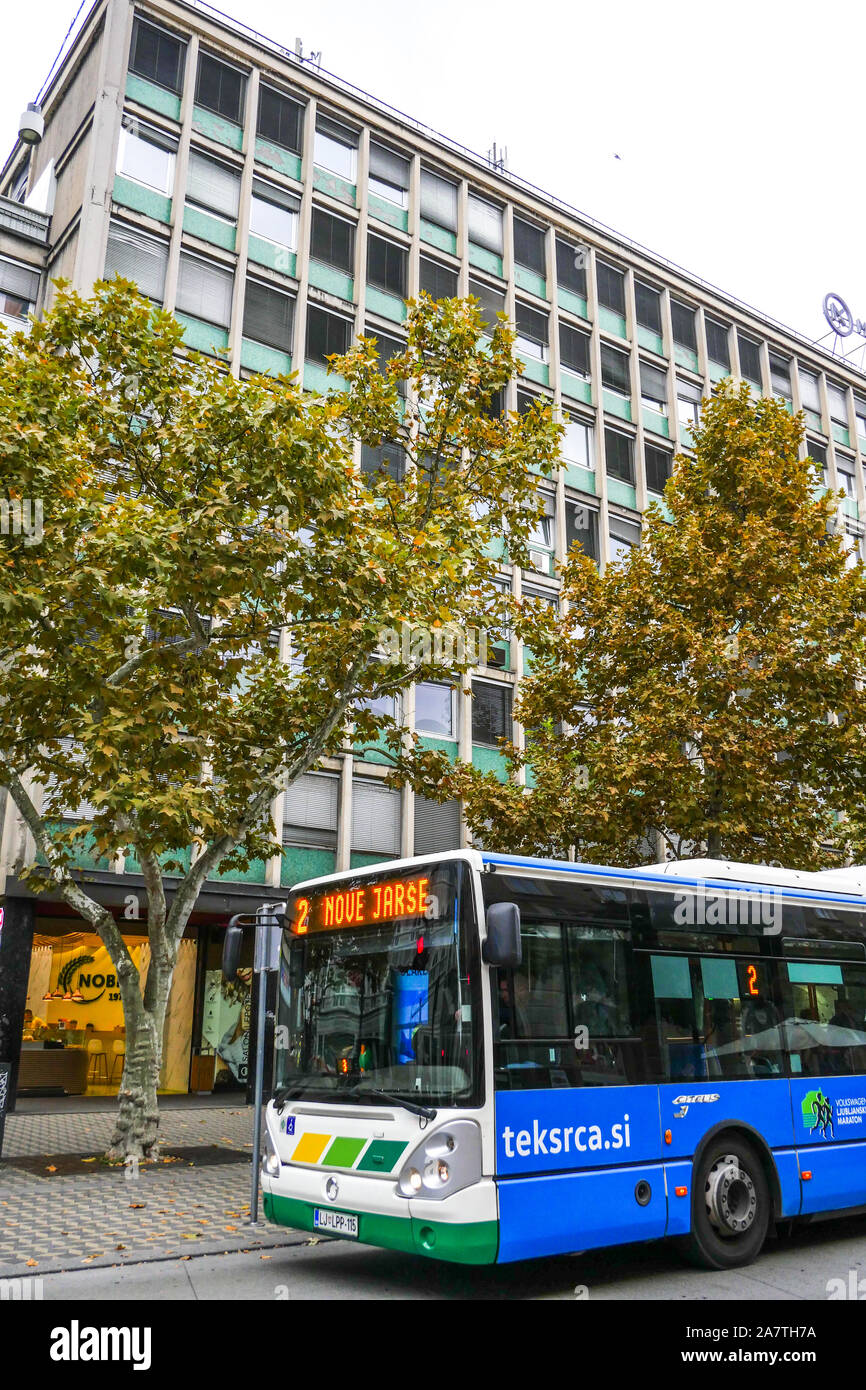 Public transports, bus in Ljubljana, Slovenia Stock Photo - Alamy