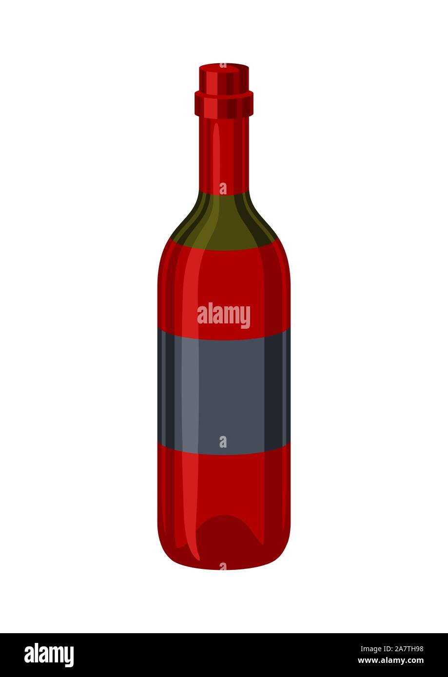 Illustration classic bottle of wine Stock Vector Image & Art - Alamy