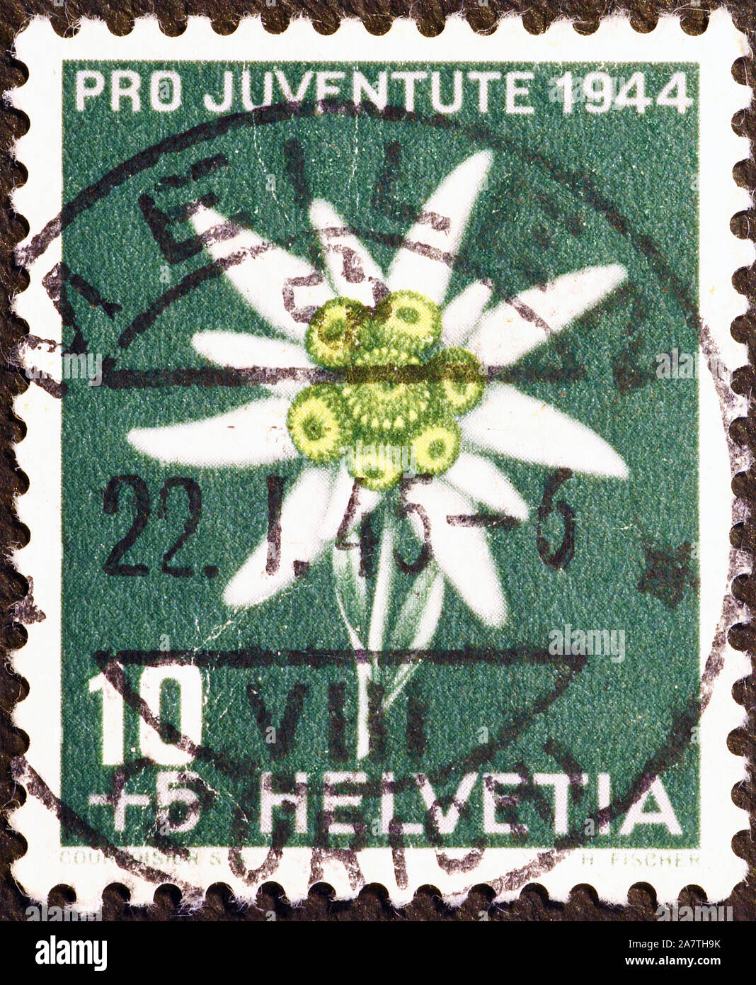 Swiss stamp hi-res stock photography and images - Alamy