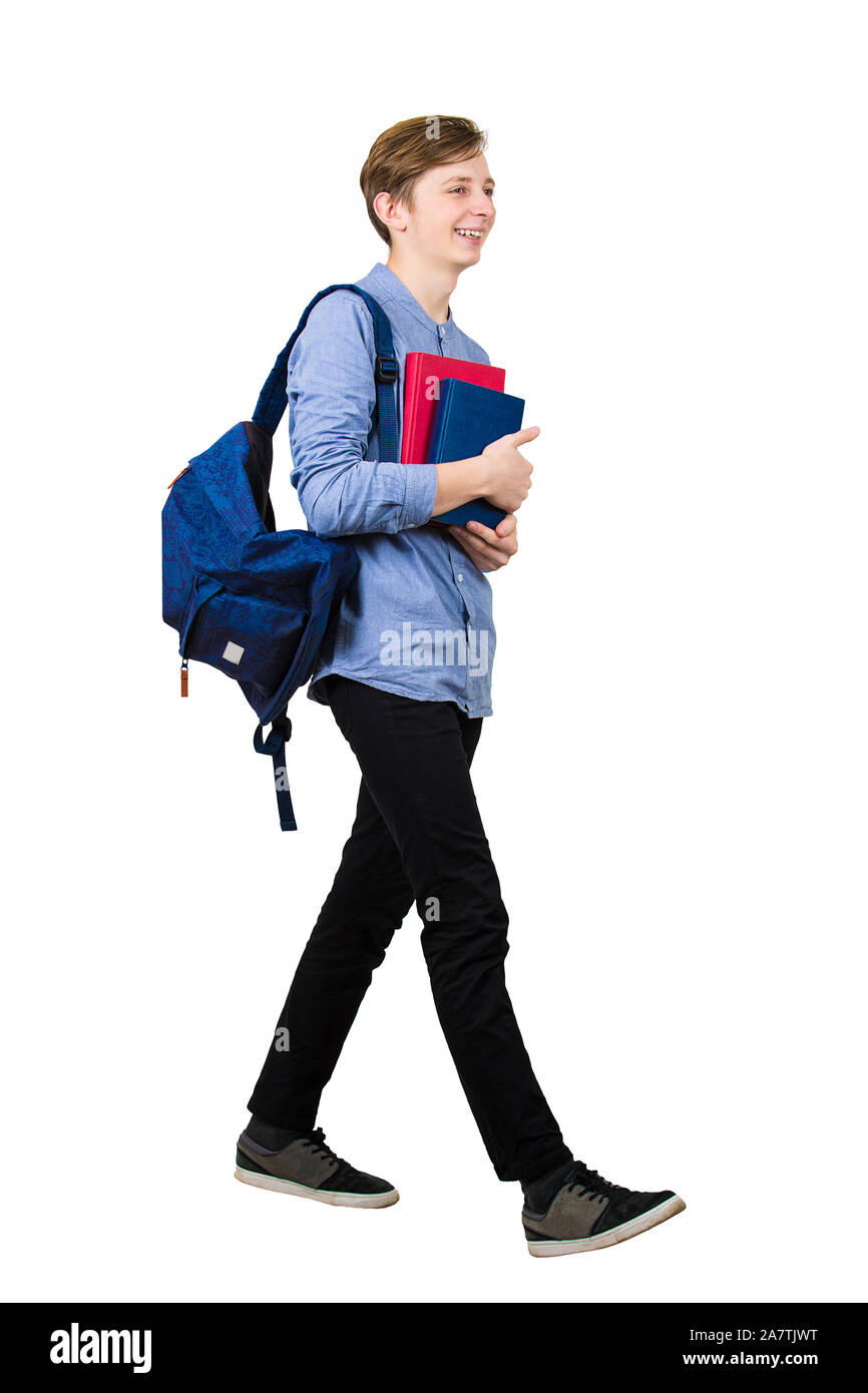 Child carrying books Cut Out Stock Images & Pictures - Alamy