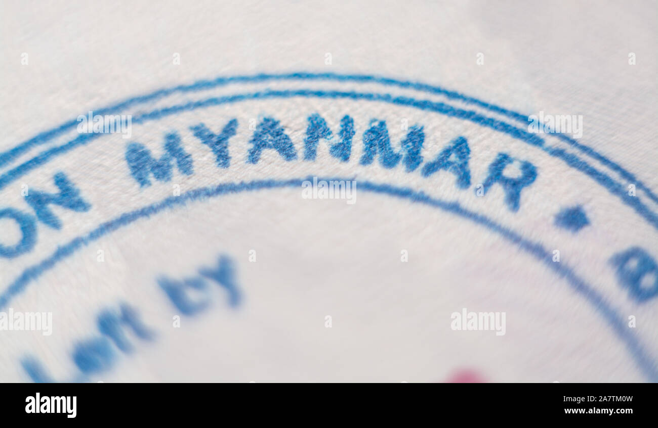 Myanmar passport stamp hi-res stock photography and images - Alamy