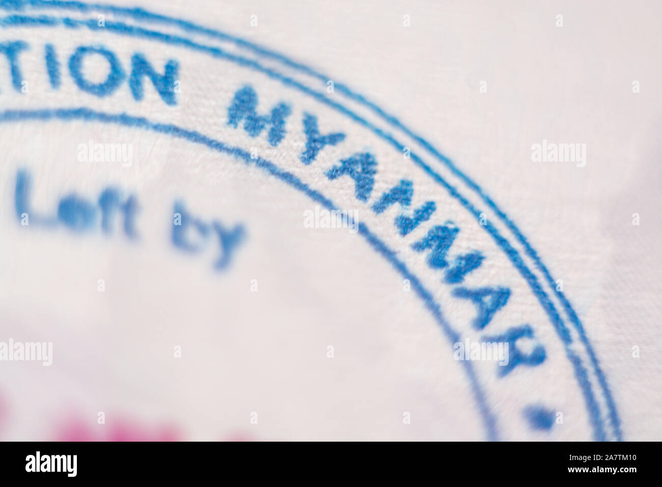Immigration myanmar stamp hi-res stock photography and images - Alamy