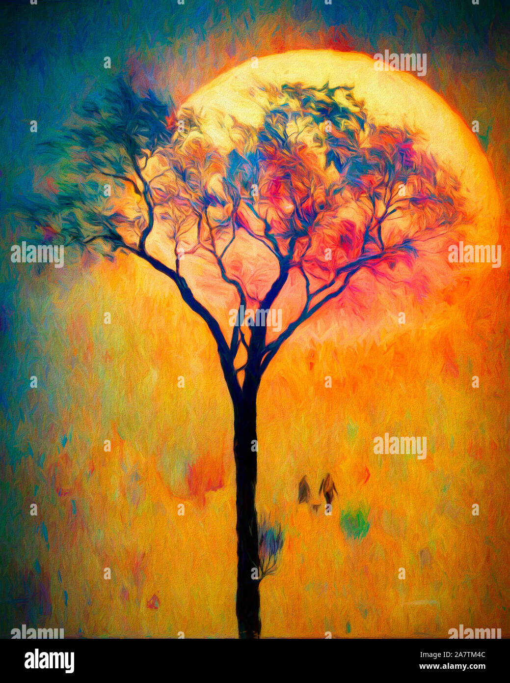 CONTEMPORARY ART: Toward The Sun Stock Photo - Alamy