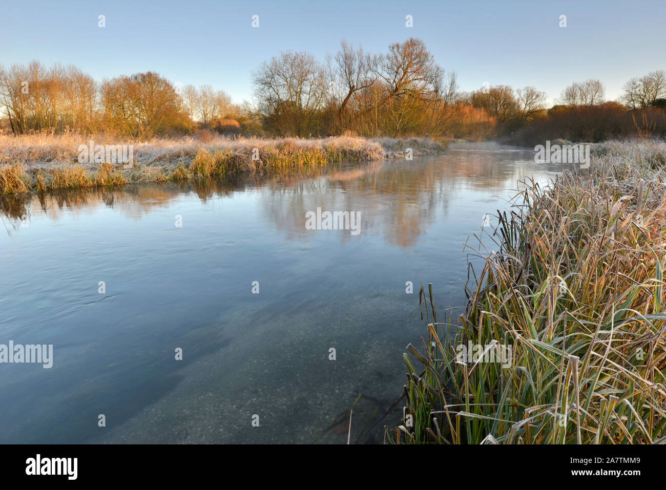 The River Test at Longparish, Hampshire Stock Photo - Alamy