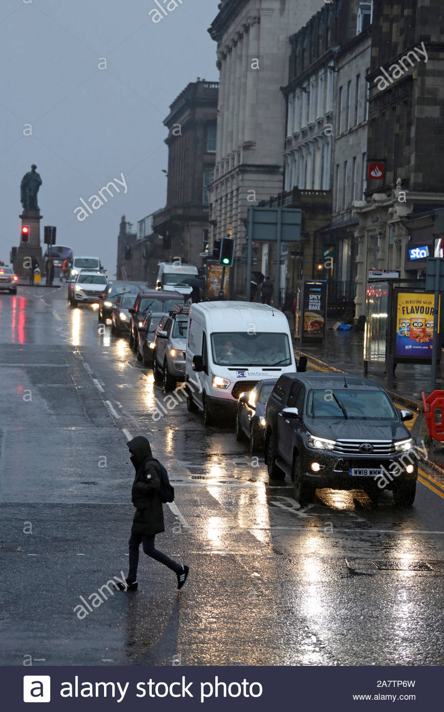 Windy umbrella scotland hi-res stock photography and images - Alamy