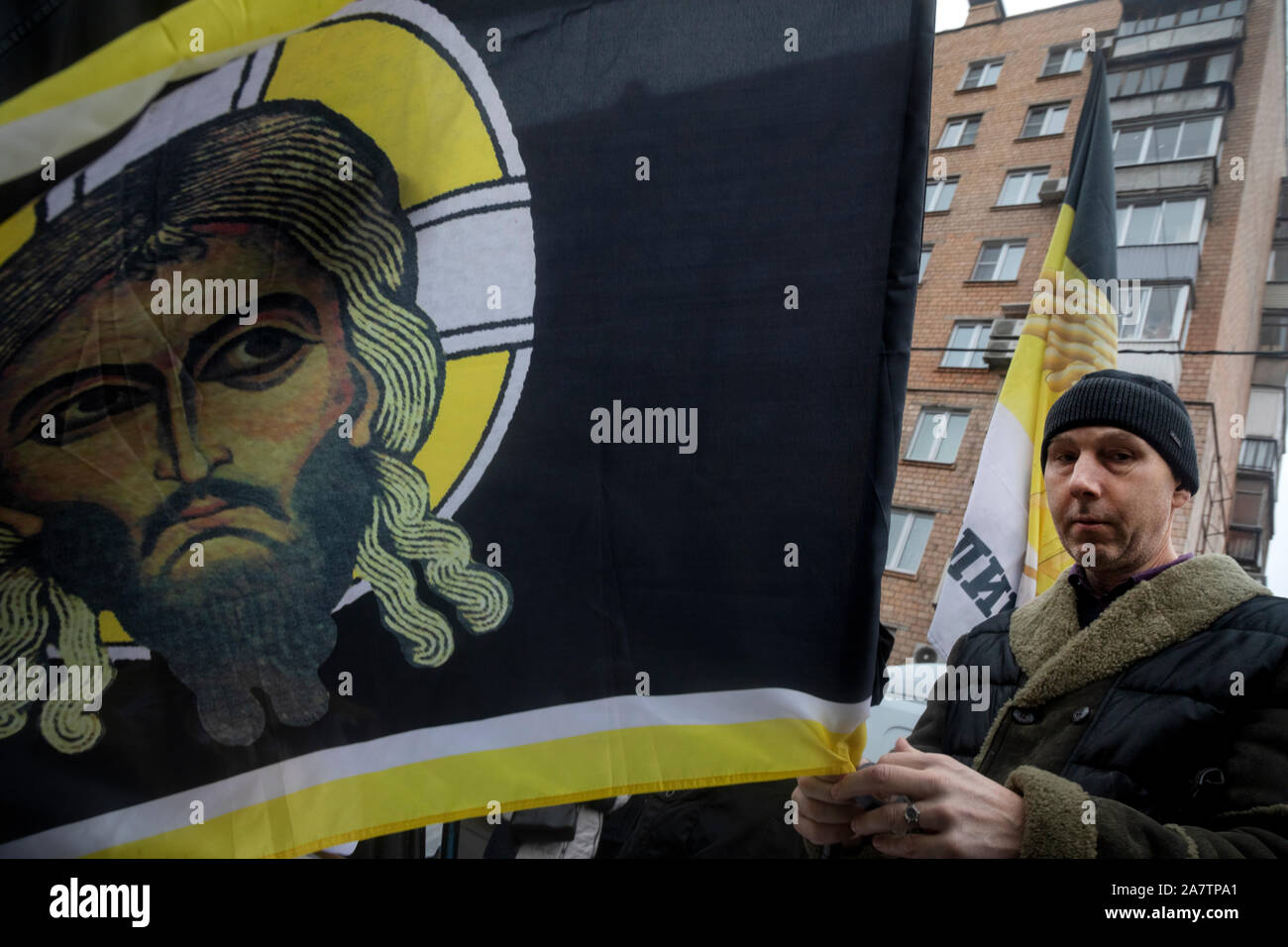Moscow, Russia. 4th of November, 2019 Participants attend nationalist ...