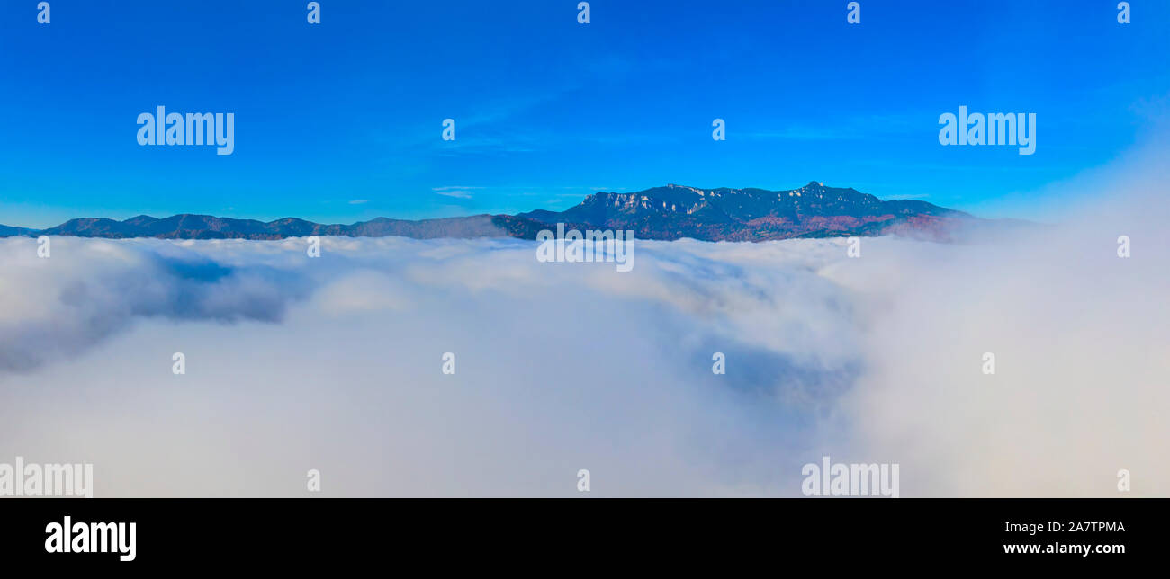 Flying above clouds rising sun hi-res stock photography and images - Alamy