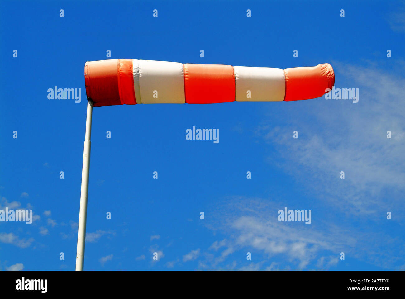 Windsack an der Autobahn Stock Photo - Alamy
