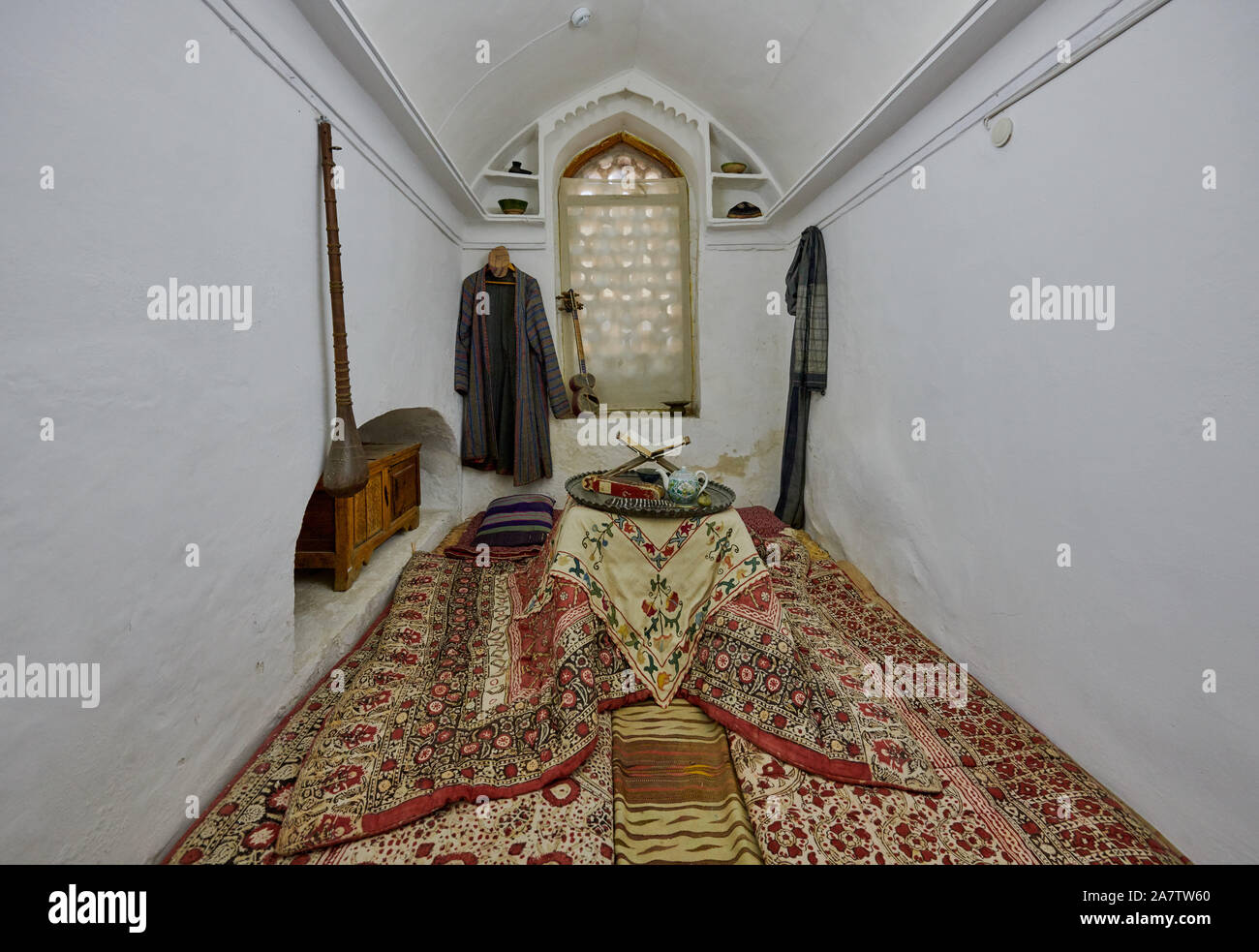 interior shot of Kukeldash Madrassa or Koʻkaldosh-Madrasa, everyday ...
