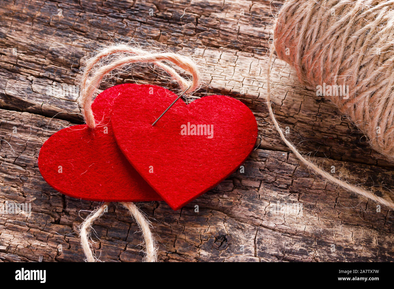 Two hearts linked hi-res stock photography and images - Alamy