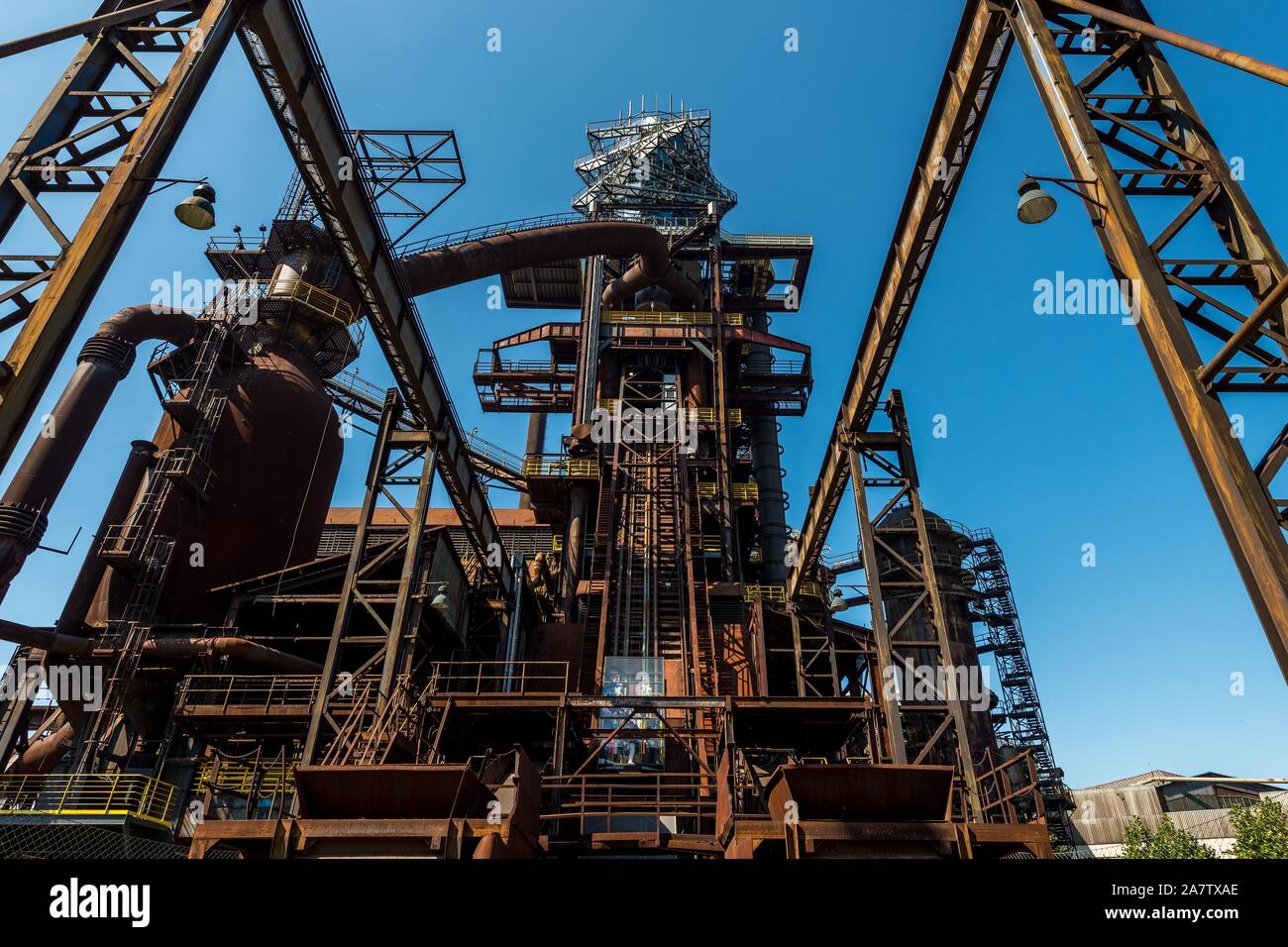 Lower region of Vitkovice - old ironworks factory Stock Photo - Alamy