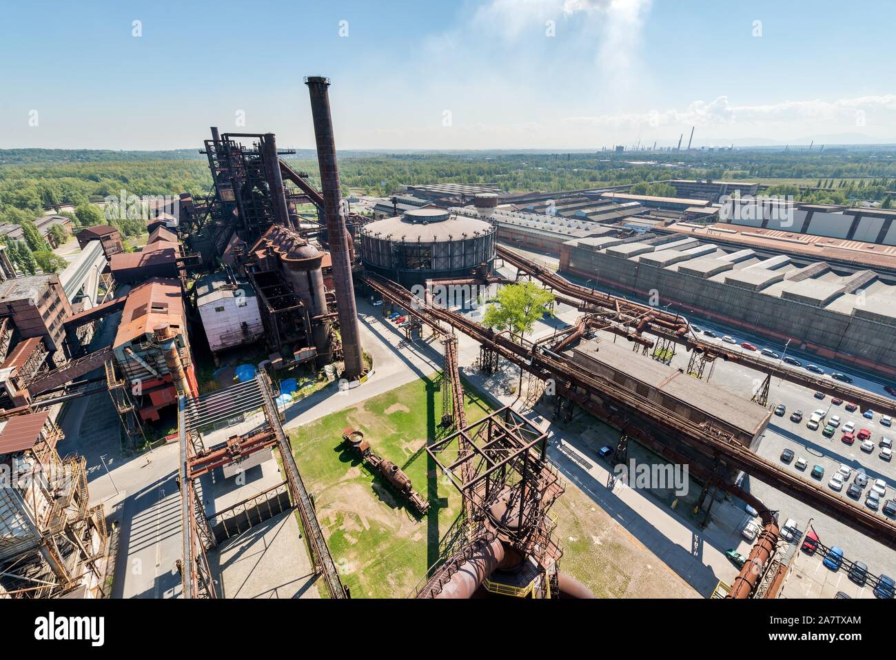 Lower region of Vitkovice - old ironworks factory Stock Photo - Alamy
