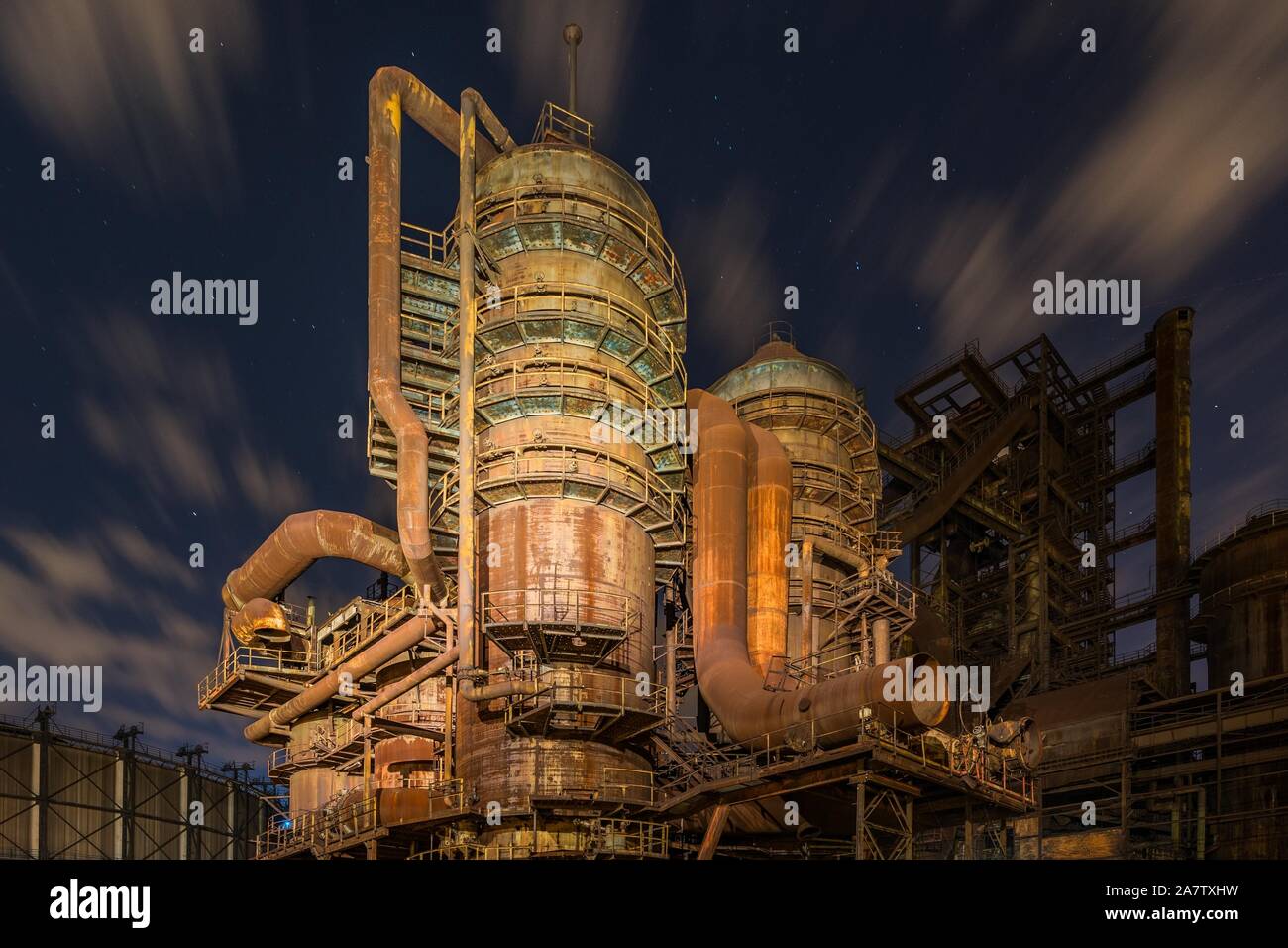 Lower region of Vitkovice - old ironworks factory Stock Photo - Alamy