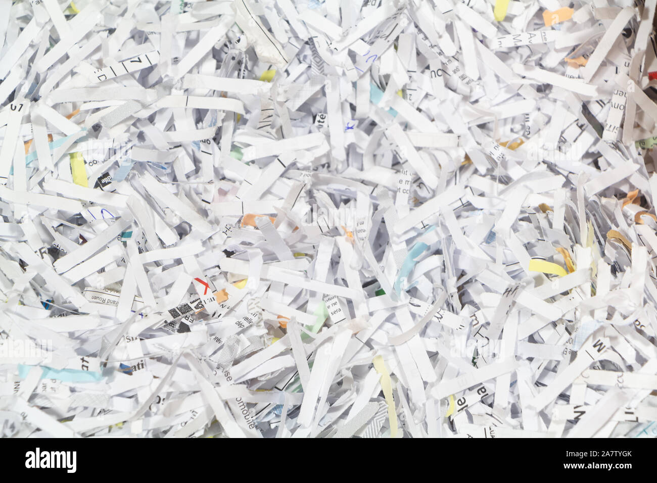 Shredded paper in a cardboard box for packaging of products Stock Photo ...