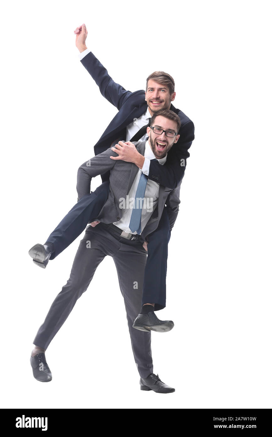 Man professional piggyback man hi-res stock photography and images - Alamy