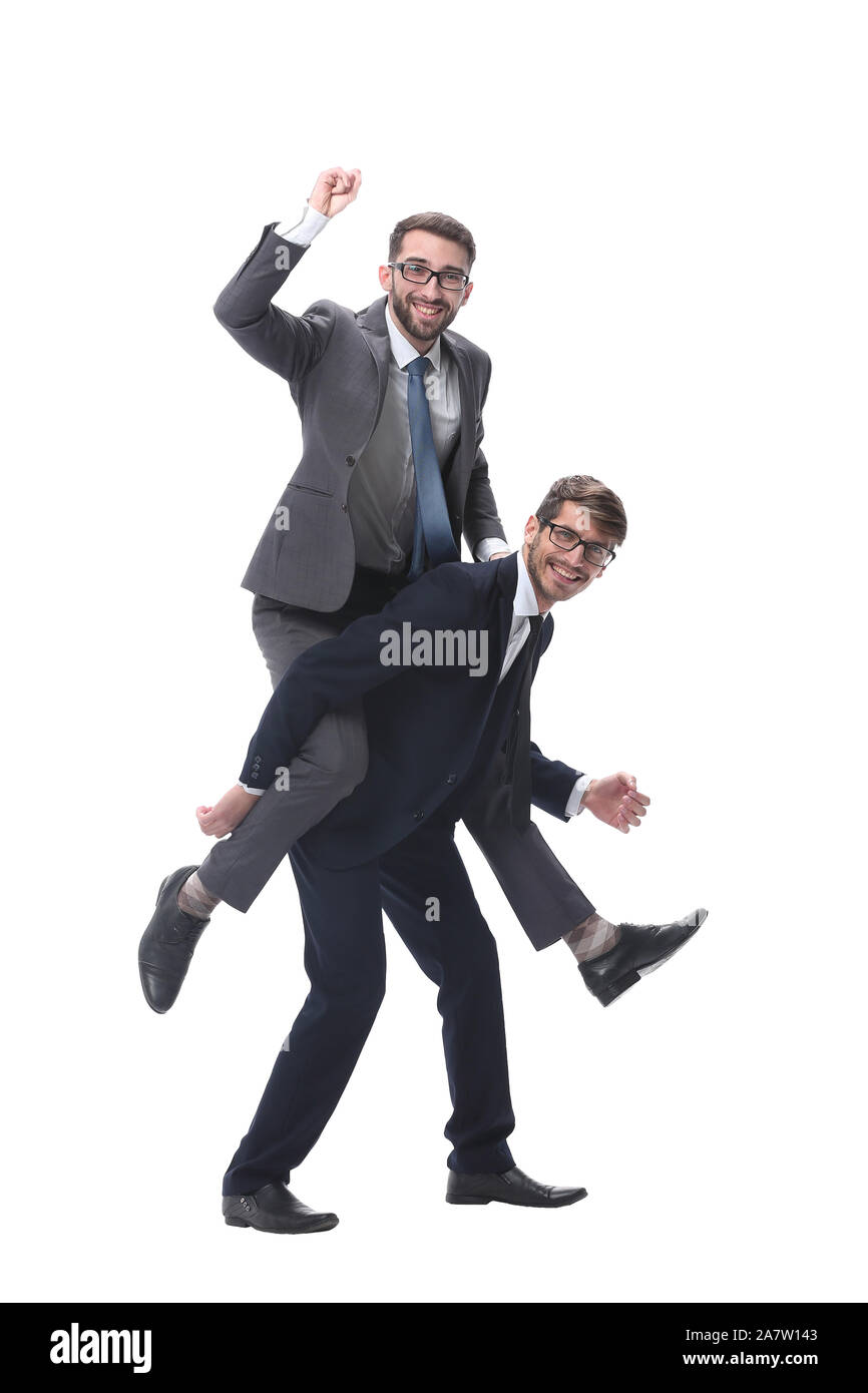 Man professional piggyback man hi-res stock photography and images - Alamy