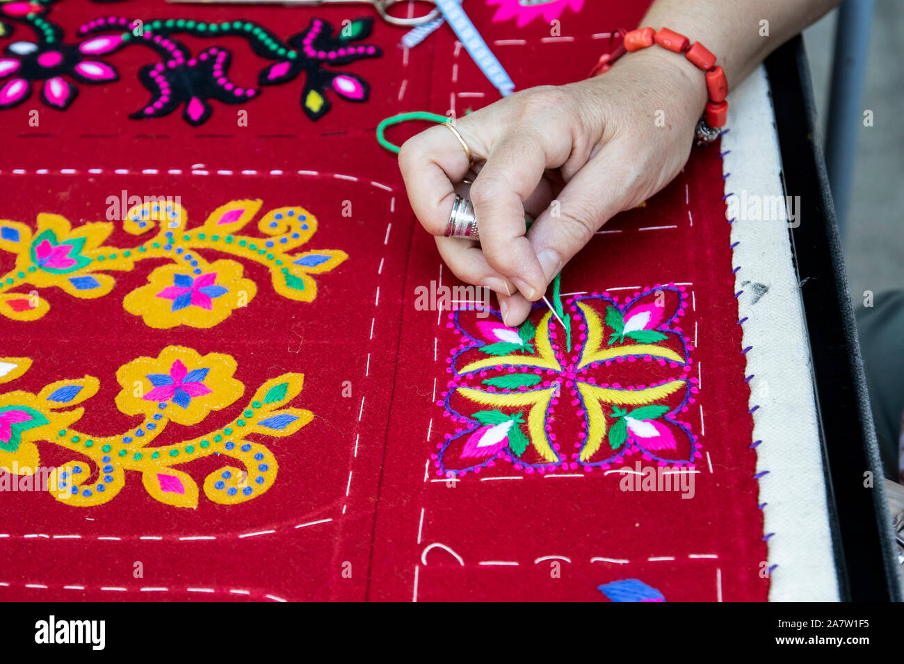 Embroidery design hi-res stock photography and images - Alamy