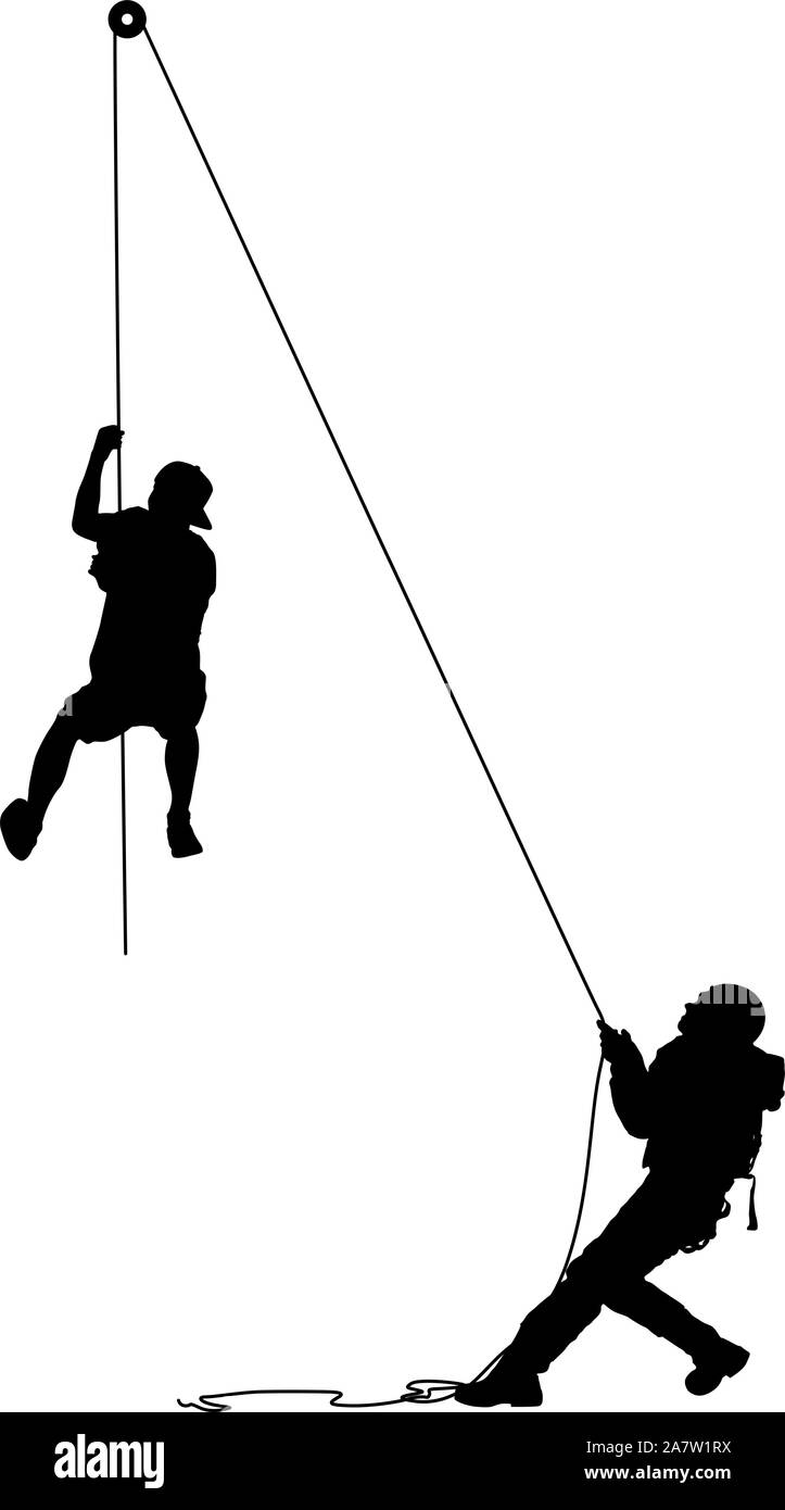 Rope Pulling Black and White Stock Photos & Images - Alamy