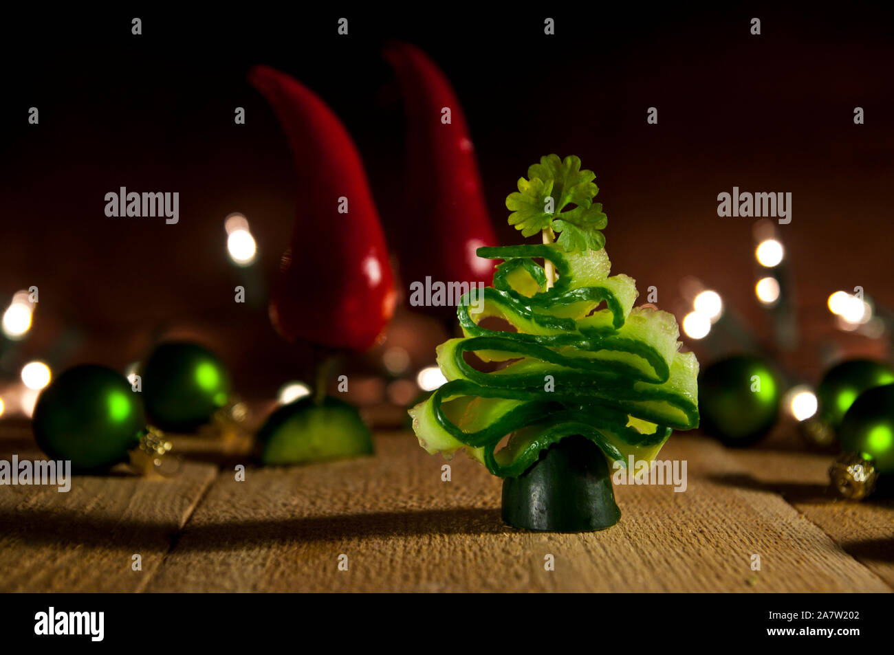 Cucumber christmas tree hi-res stock photography and images - Alamy