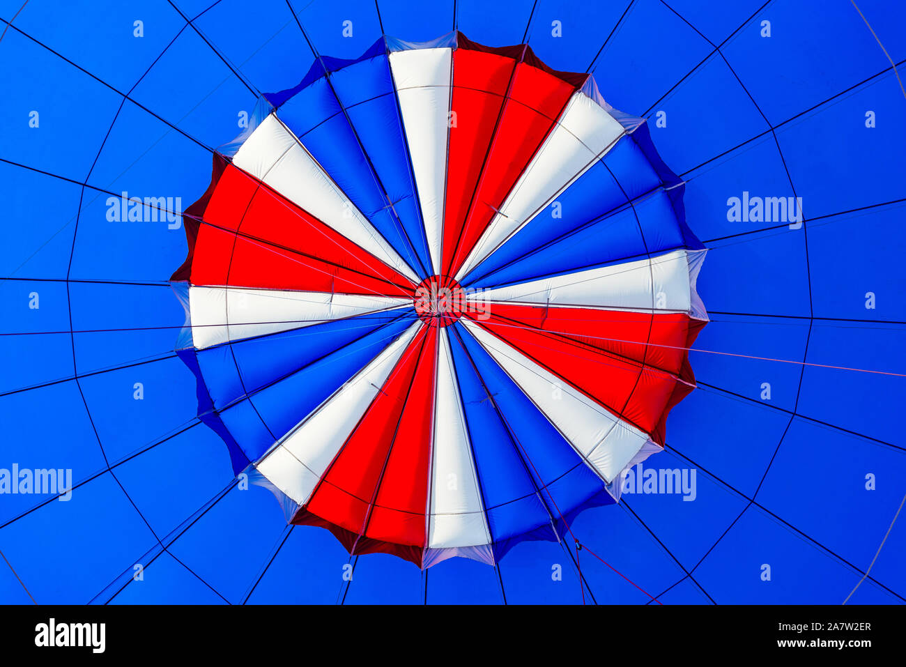 Colorful inflated hot air balloon, flying, shapes Stock Photo - Alamy