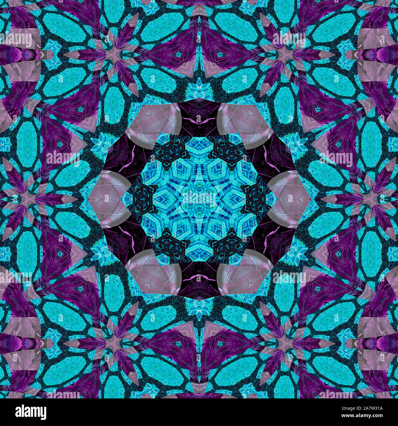 Purple and Turquoise Mandala. Purple has always been associated with ...