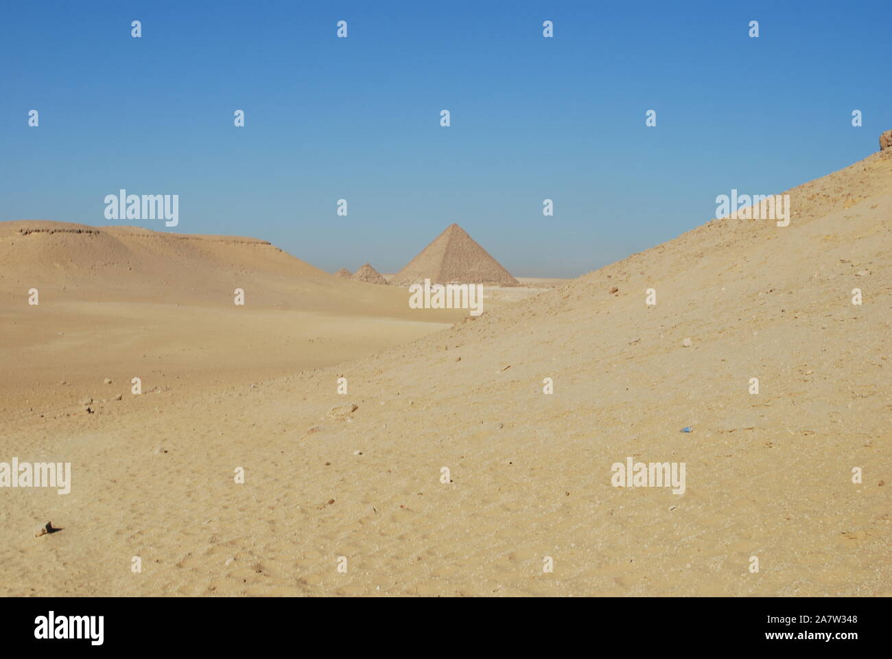 Pyramid in the desert Stock Photo - Alamy