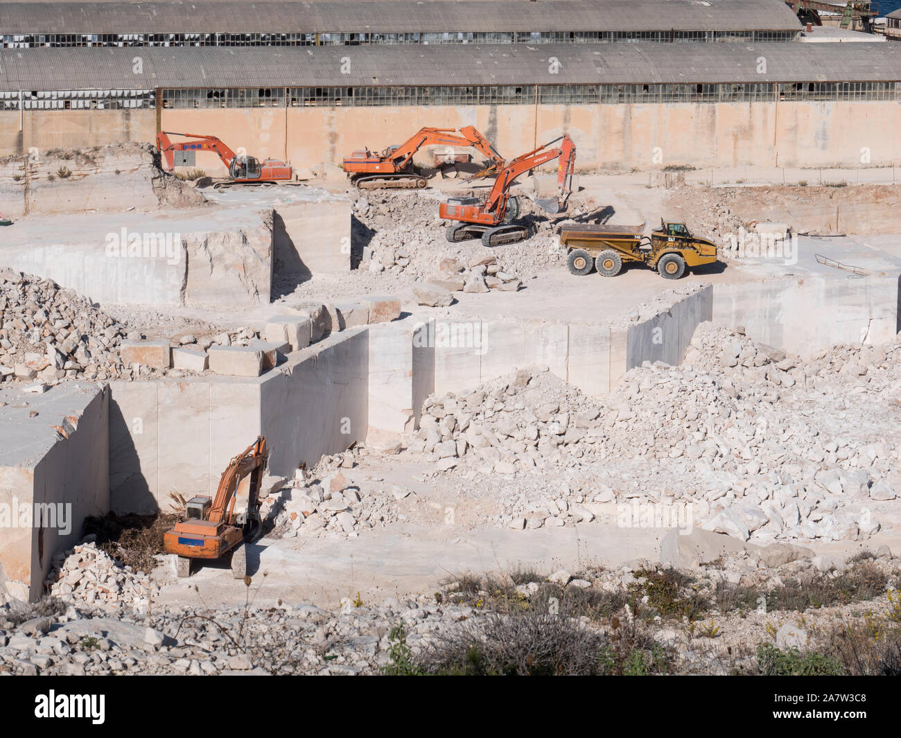 CROATIA, island Brac, Pucisca, marble quarry Stock Photo - Alamy