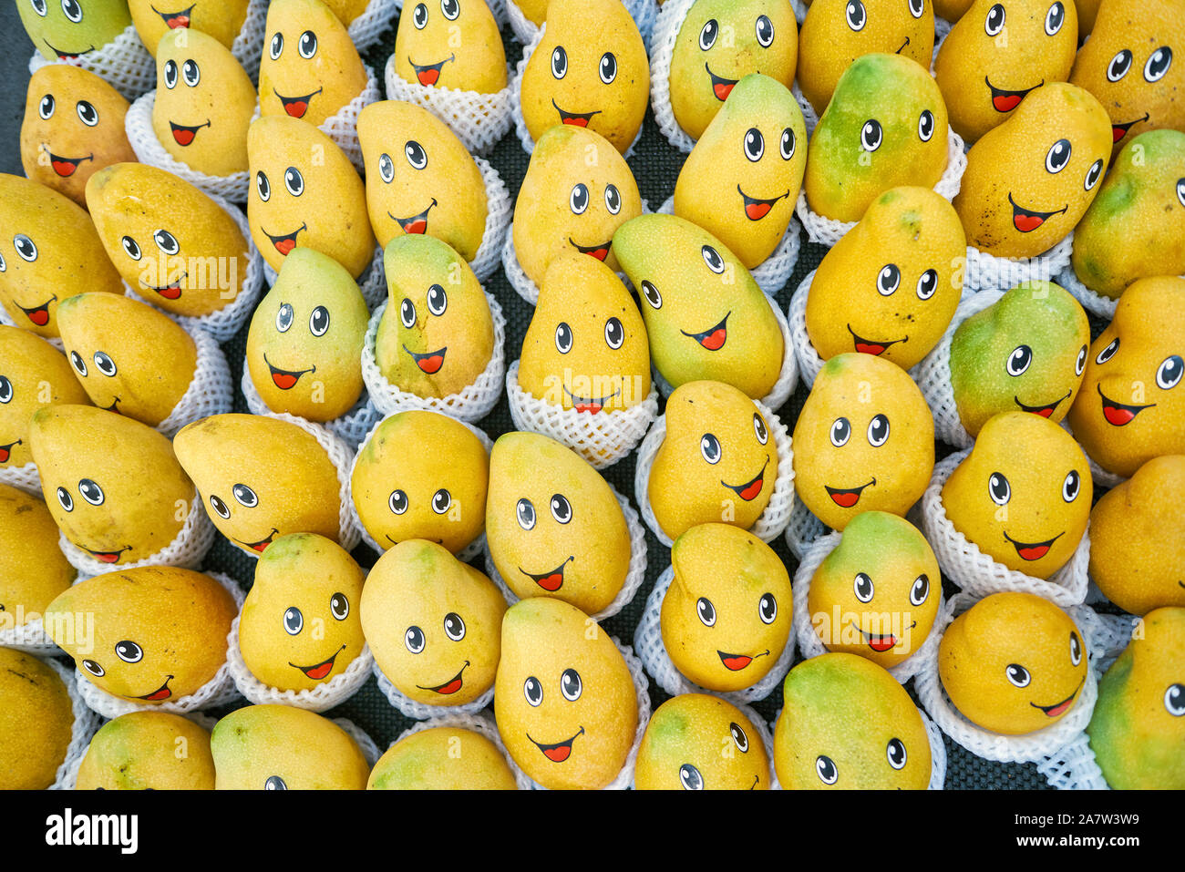 SHENZHEN, CHINA - CIRCA APRIL, 2019: mangos on display at Walmart store ...