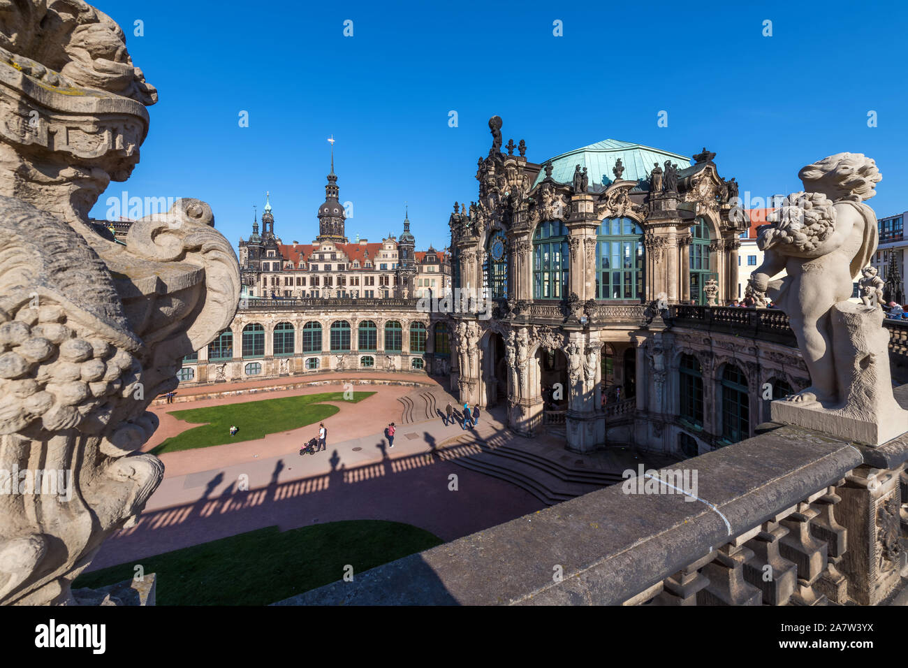 Zwinger is a complex of Baroque buildings with a garden in the Old Town ...
