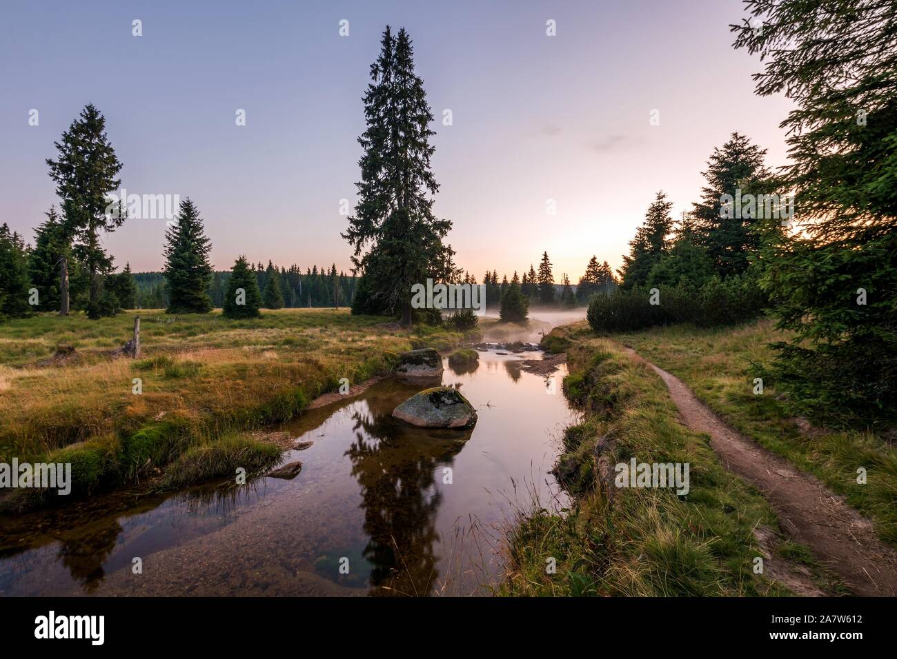 The Jizerka settlement in the Jizerske hory is the center of summer and ...