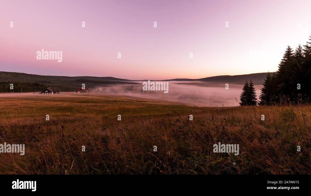 The Jizerka settlement in the Jizerske hory is the center of summer and ...