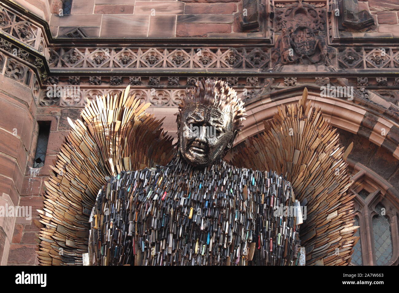The Knife angel is in Chester, it is to raise awareness of knife crime ...