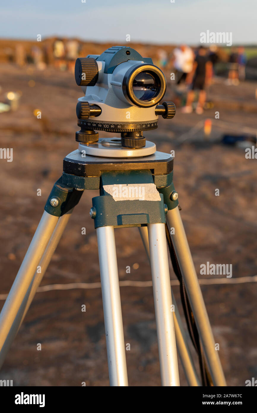 Close up of geodetic optical level Stock Photo - Alamy