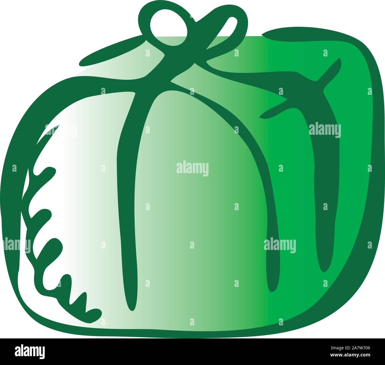 Illustration of cube gift icon on white background Stock Vector Image ...