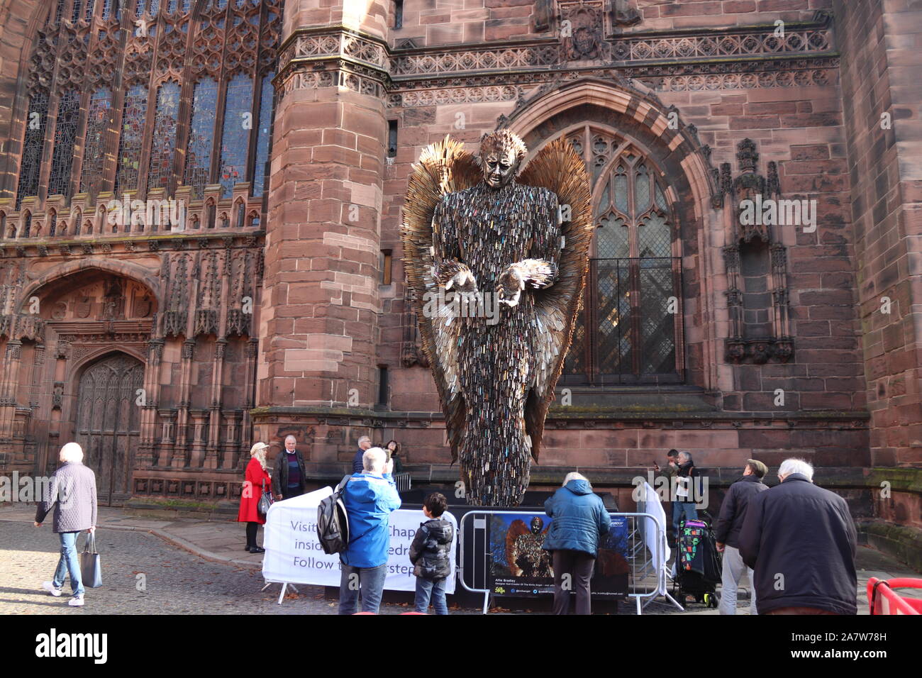 The Knife angel is in Chester, it is to raise awareness of knife crime ...