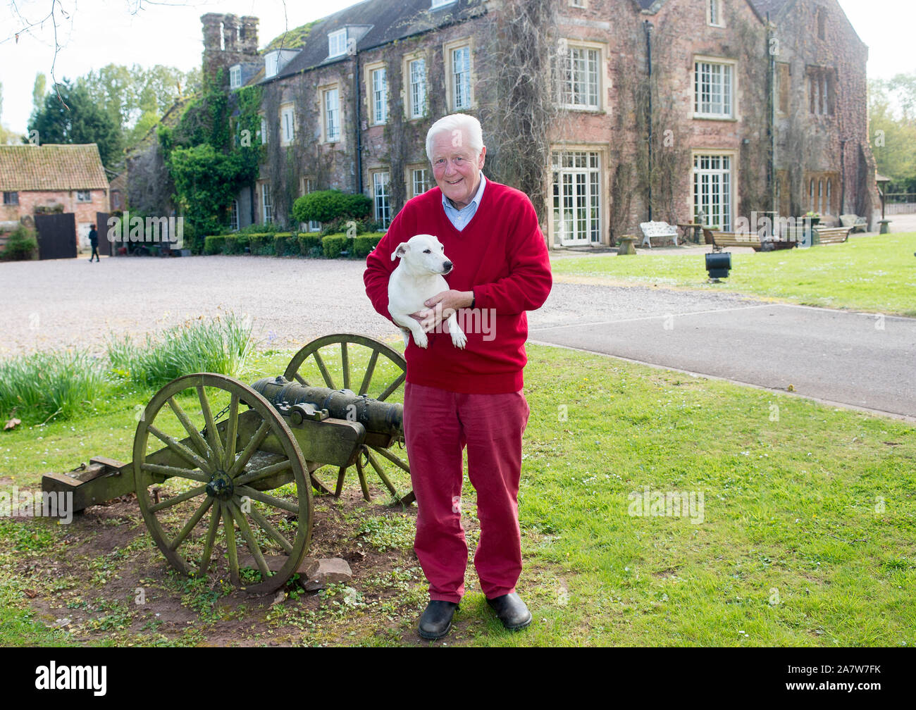 Sir Benjamin Slade at his home near Taunton. He is searching for a ...
