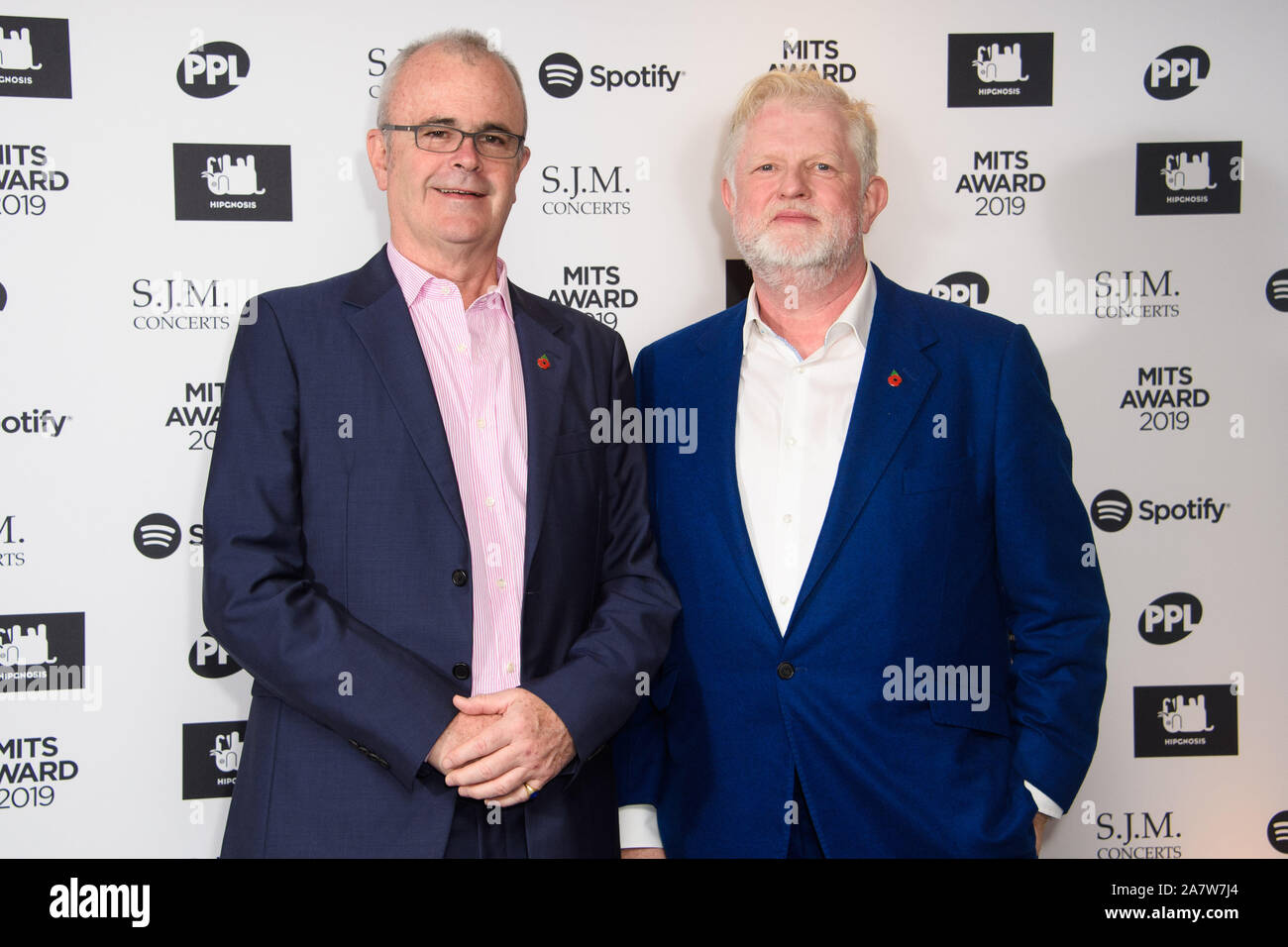 Richard Griffiths (left) and Harry Magee arriving for the MITS Awards ...