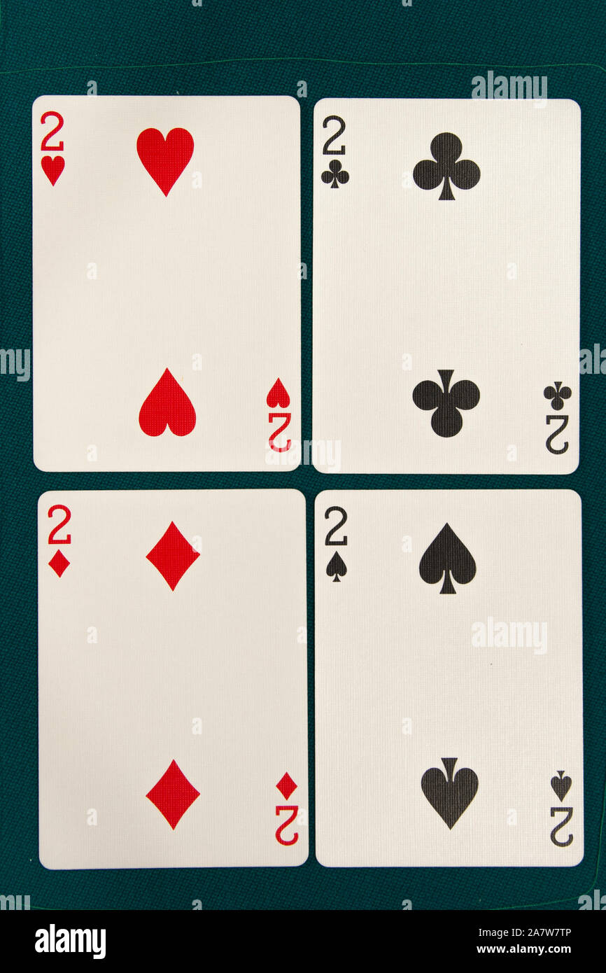 combination of four different play cards Stock Photo - Alamy