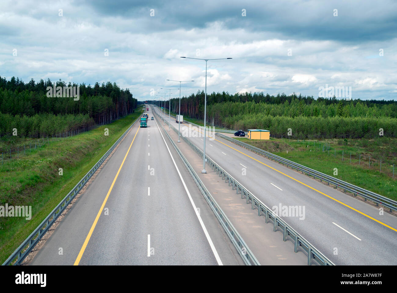 Section of highway M-11. The direction in the direction of St ...