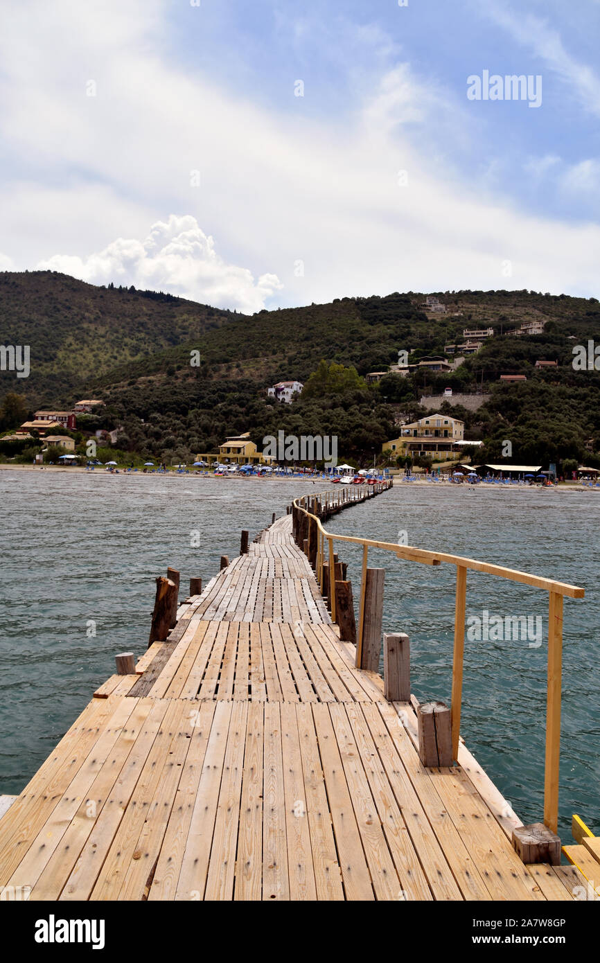 tourist island greece ionian korfu Stock Photo - Alamy