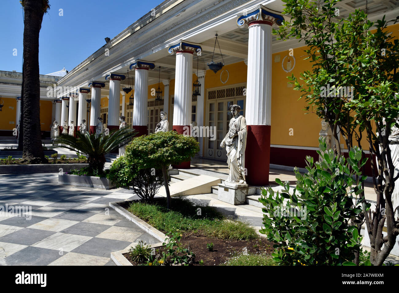 tourist island greece ionian korfu Stock Photo - Alamy