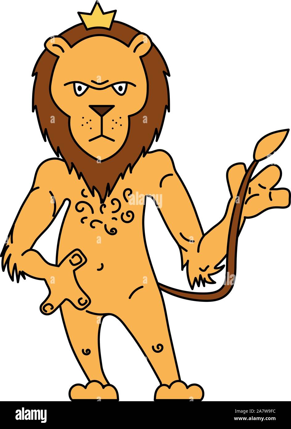 Lion Tail Vector