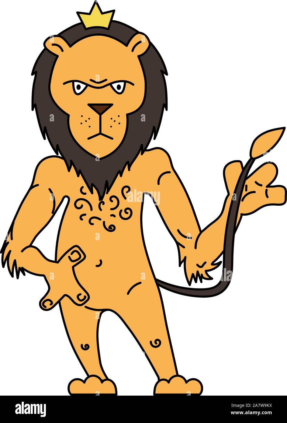 Lion Tail Vector