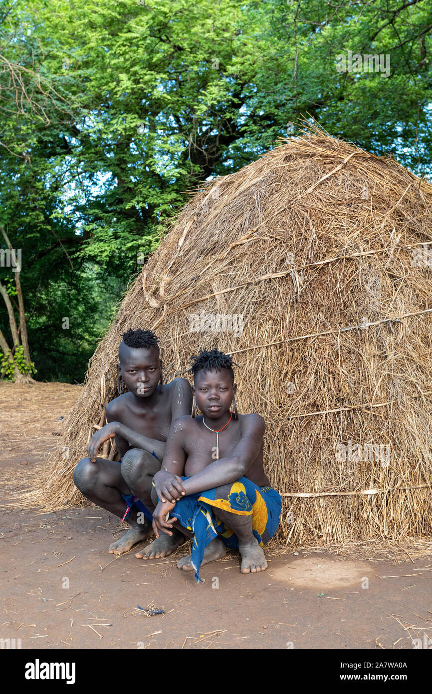 ETHIOPIA, OMO VALLEY, MAY 6: Young women of wildest and most dangerous ...