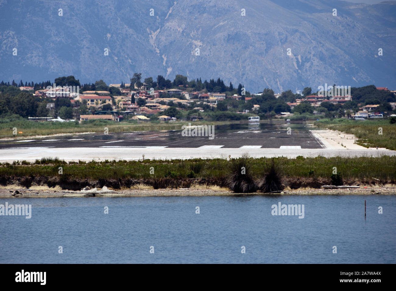 tourist island greece ionian korfu Stock Photo - Alamy